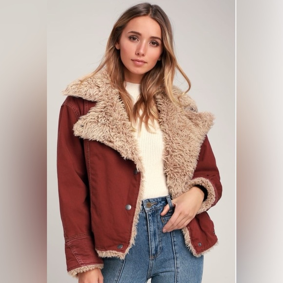 Free People | Jackets & Coats | Free People Owen Sherpalined Denim ...